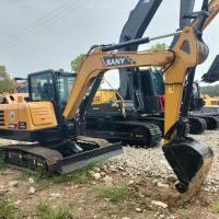 China Used SANY Digger  SY60  Secondhand 6ton Small Type Mini Crawler Excavator for sale