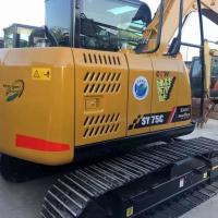 China Used SANY Digger  SY75  Secondhand 7.5ton Small Type Mini Crawler Excavator for sale