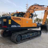 China Used Hyundai Digger  R220-9S  Secondhand 22ton Medium Type  Crawler Excavator for sale