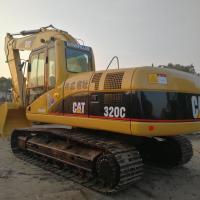 China Used Cat Excavator CAT 320C Secondhand  20ton Crawler Digger with 0.8m3 bucket for sale