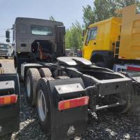 China 371hp 375hp Used Tractor Trailer Sinotruk Howo 6x4 Heavy Duty manual diesel for sale