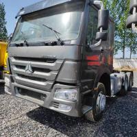China 371hp 375hp Used Tractor Trailer Sinotruk Howo 6x4 Heavy Duty manual diesel for sale