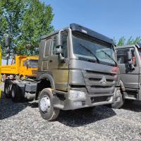 China 371hp 375hp Used Tractor Trailer Sinotruk Howo 6x4 Heavy Duty manual diesel for sale