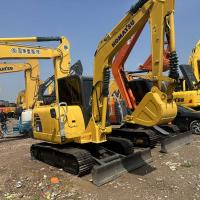 China Used Komatsu Excavator PC56-7  Secondhand 5.3ton Small Type Mini Crawler Digger for sale