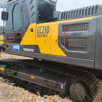 China Original VOL EC210 Second Hand Excavator Machine 20 Ton 123kw  with 1.2m3 bucket for sale