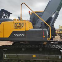 China Original VOL EC210 Second Hand Excavator Machine 20 Ton 123kw  with 1.2m3 bucket for sale