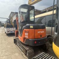 China Hydraulic Repossessed Mini Excavators Second Hand Hitachi ZX65 6.5ton 40.5kw  0.27m3 bucket for sale