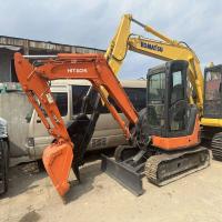 China Hydraulic Repossessed Mini Excavators Second Hand Hitachi ZX65 6.5ton 40.5kw  0.27m3 bucket for sale