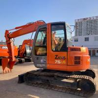 China Hitachi ZX75US Used Excavator Hydraulic 7 Ton Mid Sized 40.3kw with 0.33m3 bucket for sale