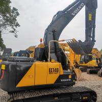 China Secondhand Excavator Machinery Trader Used VOL EC140 14 Ton Crawler Digger 77.4kw for sale