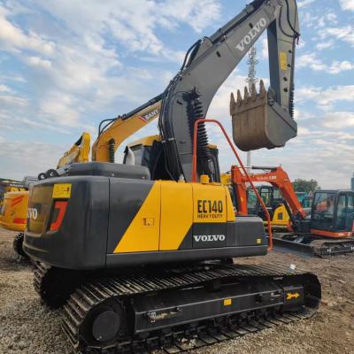 China Hydraulic Used Excavator Original VOL EC140 Diggers 14 Ton manual diesel for sale
