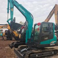 China Sunward SWE70E mini Used Excavator Hydraulic 7 Ton Crawler Digger 46.3kw for sale