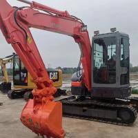 China 5 Ton Mini diesel Used Excavator Hitachi ZX55 Pre Owned  Crawler 38.23HP manual for sale
