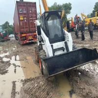 China 60KW Compact Used Skid Loaders Steer Bob S300 11.1km/h  3750kg for sale