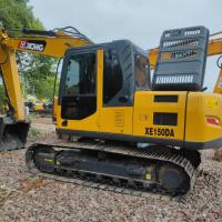 China Hydraulic Used Excavator Dealer XCMG XE150DA 15T Crawler Digger 93kw for sale