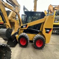 China CAT 246D Used Skid Steer Loader Equipment 4.5 Ton Original 53..6KW for sale