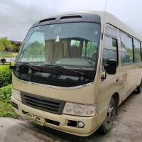 China 2nd Hand Toyota Coaster Bus City Shuttle 21 Passenger diesel bus for sale