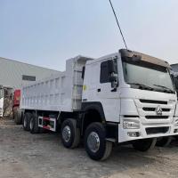 China Repossessed Howo 375 Sinotruk Howo 8x4 Dump Truck Tipper 40T manual diesel for sale