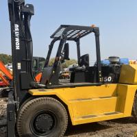 China AC Drive Used Forklift Komatsu FD150 15 Ton 122kW Maximum lifting height 3m for sale