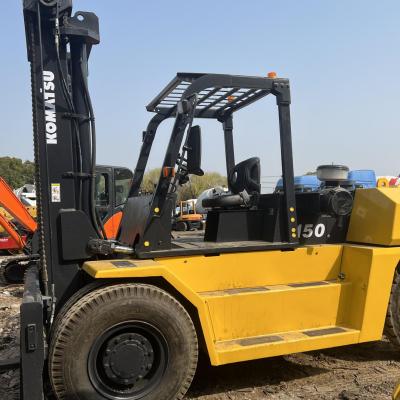 China AC Drive Used Forklift Komatsu FD150 15 Ton 122kW Maximum lifting height 3m for sale
