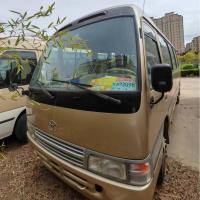 China compact Petrol Used Mini Bus Toyota Coaster City Shuttle 30 Person for sale