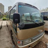 China compact Petrol Used Mini Bus Toyota Coaster City Shuttle 30 Person for sale