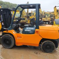 China Secondhand FD50 Toyota Diesel Forklift Dealer 5 Ton Maximum lifting height 4.5m for sale