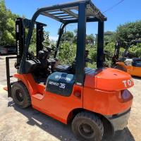 China Used Toyota Forklift 3.5T Small Secondhand Material Handler for sale