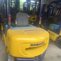 China Komatsu FD25 Used Forklift Three Stage Material Handling Equipment 2.5 Ton for sale