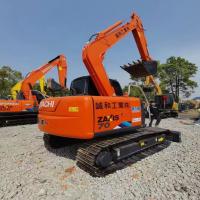 China Used Mini Excavator Hitachi ZX70 Secondhand 7t Original Crawler Tracked Digger 39kw for sale