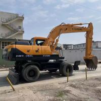 China Used Hyundai Digger  R210W-9 Secondhand 21ton Wheel digging Excavator 124kw for sale
