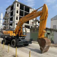 China Used Hyundai Digger  R210W-9 Secondhand 21ton Wheel digging Excavator 124kw for sale
