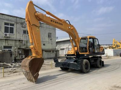 China Used Hyundai Digger  R210W-9 Secondhand 21ton Wheel digging Excavator 124kw for sale