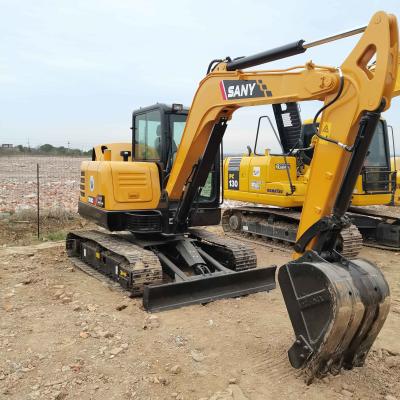 China Used SANY Digger  SY60  Secondhand 6ton Small Type Mini Crawler Excavator 36kw for sale