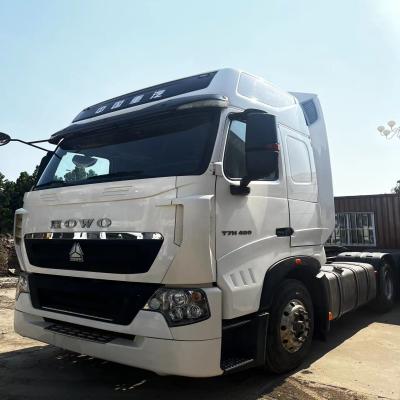 China 430hp Used Tractor Trailer Sinotruk Howo T7H 10 wheels manual diesel for sale