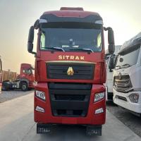 China 430hp Used Tractor Trailer Sinotruk Howo C7H 10 Wheels diesel manual for sale