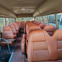 China Used gasoline Toyota Coaster Bus City Shuttle 21 Passenger for sale