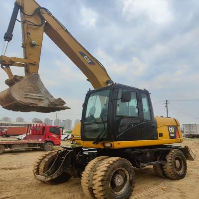 China Secondhand Excavator Original Cat M315D Used 15ton Wheel Digger  with 0.61m3 bucket for sale