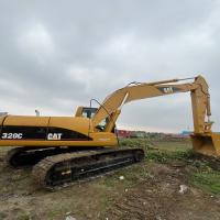 China Used  Excavator CAT 320C Secondhand  20ton Crawler Digger 110kw with 0.8m3 bucket for sale