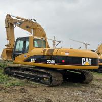 China Used  Excavator CAT 320C Secondhand  20ton Crawler Digger 110kw with 0.8m3 bucket for sale