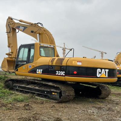 China Used  Excavator CAT 320C Secondhand  20ton Crawler Digger 110kw with 0.8m3 bucket for sale