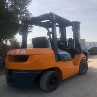 China Diesel Tuel Toyota Used Forklift 3 Ton 3 Mast With Side Shift for sale