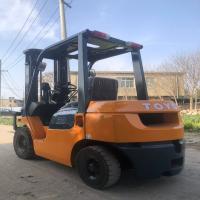 China Diesel Tuel Toyota Used Forklift 3 Ton 3 Mast With Side Shift for sale