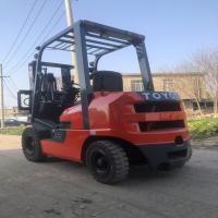 China Diesel Tuel Toyota Used Forklift 3.5 Ton 3.5 Mast With Side Shift for sale