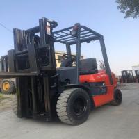 China Diesel Tuel Toyota Used Forklift 3.5 Ton 3.5 Mast With Side Shift for sale