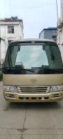 China compact Petrol Used Mini Bus Toyota Coaster City Shuttle 30 Person city bus 2TR engine for sale