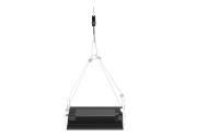 China 100W Dimmable Black Aluminum LED Grow Light With 288 White LEDs For Full Spectrum Plants for sale
