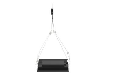 China 100W Dimmable Black Aluminum LED Grow Light With 288 White LEDs For Full Spectrum Plants for sale