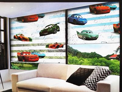 China Light Filtering Zebra Blinds Fabric Rainbow Colors Customized for sale