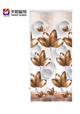 China Digital printed window shades,sunscreen roller blind,new design printed roller blinds  3D roller blinds fabric  shutters for sale